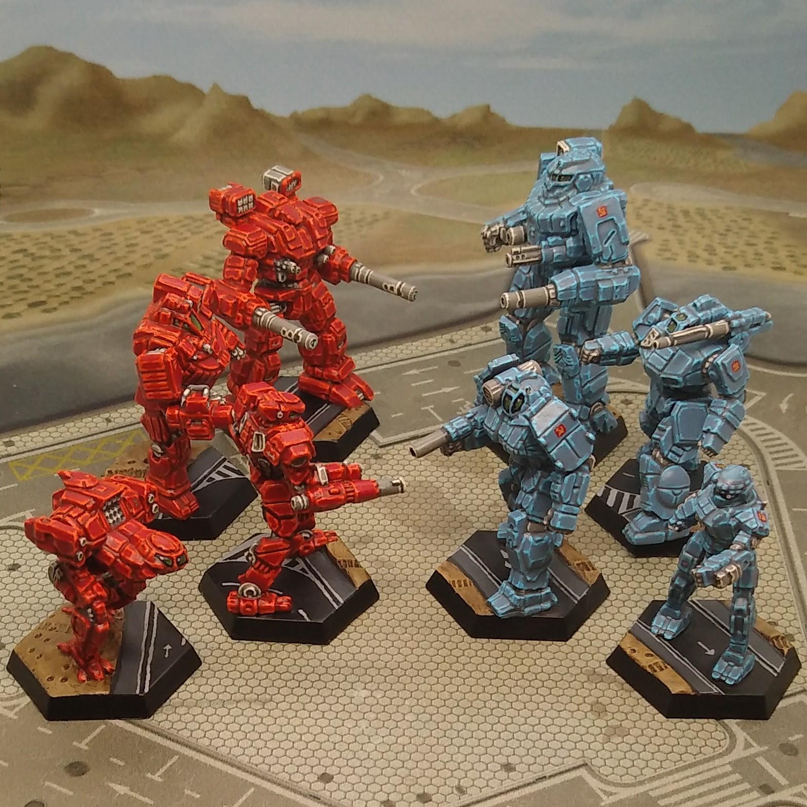 Battlemech, Battletech, Blue, Donegal Guards, Mech, Mechwarrior, Miniature - Gallery - DakkaDakka